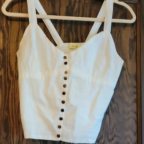 Love Notes | Tops | New Love Notes Cream Bustier Tank Top | Poshmark